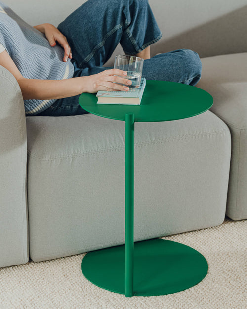 Ande Side Table – light blue - round table for living room - noo.ma