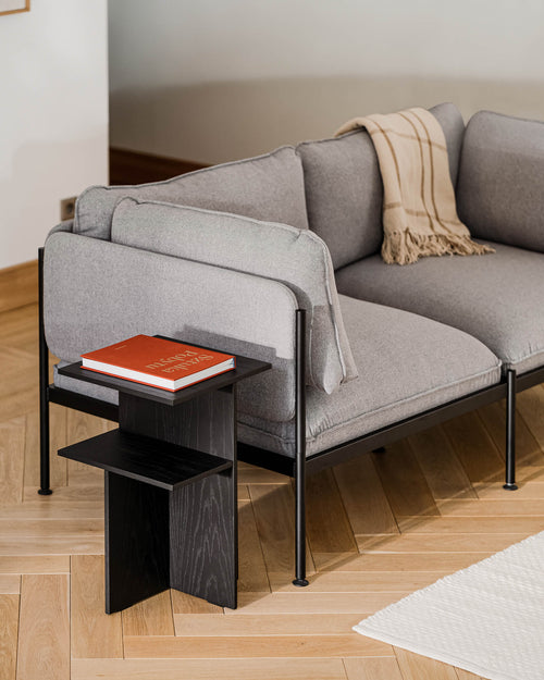 Atik Bedside Table - modern white nightstand for bedroom - noo.ma