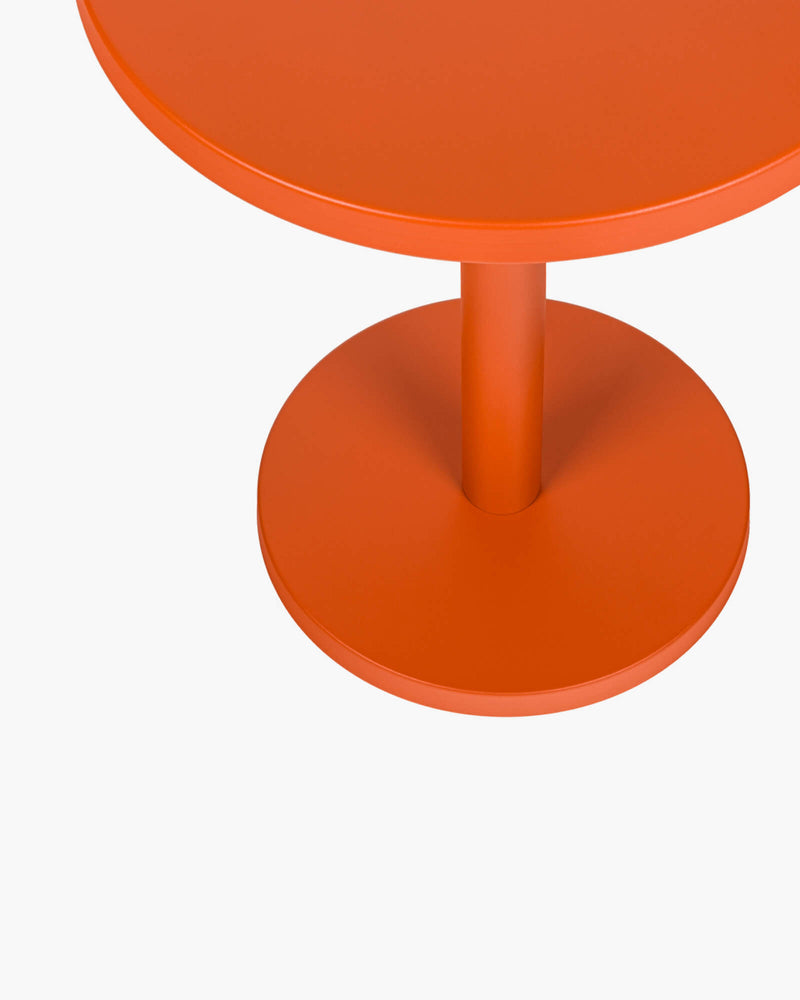Odo Side Table - tall - steel round orange side table - noo.ma