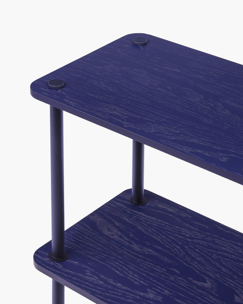 Teidi Shelving Unit 2-tier - blue bookshelf and storage - noo.ma