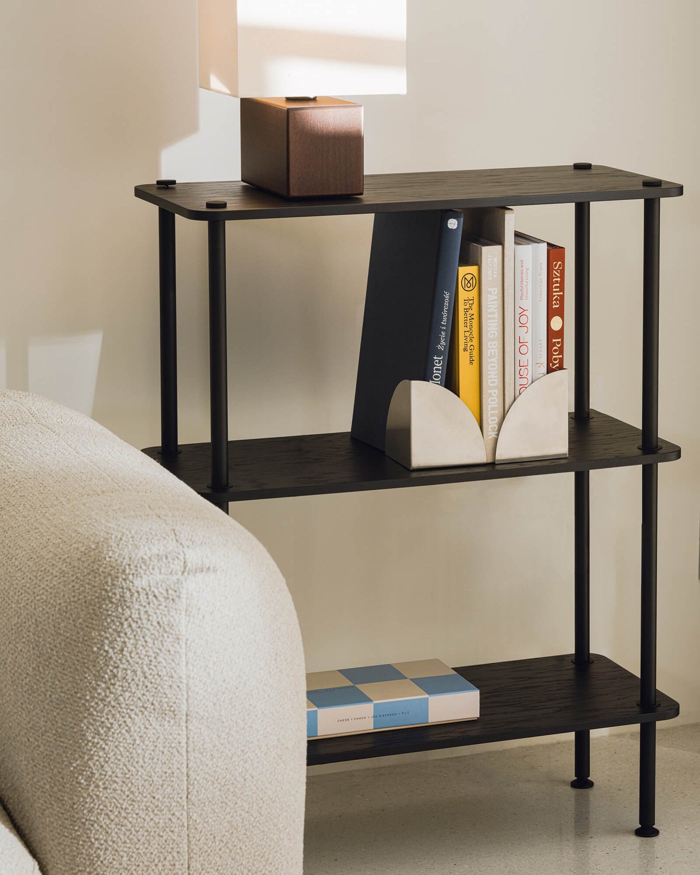 Teidi Shelving Unit 3-tier - blue bookshelf and storage - noo.ma