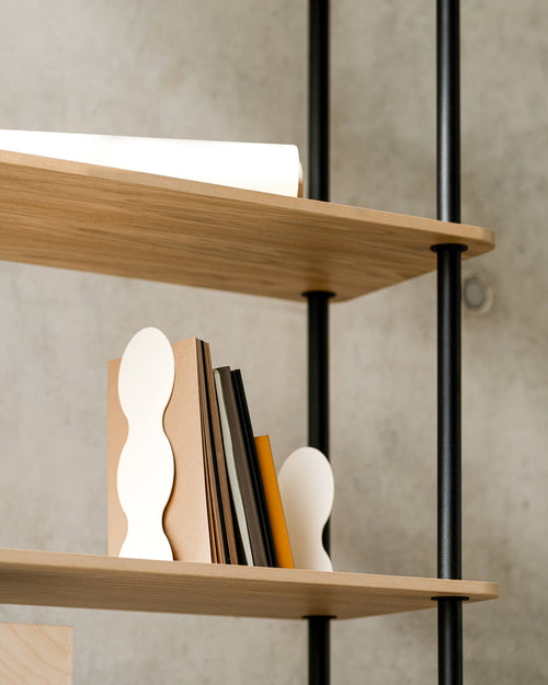 Teidi Shelving Unit 4-tier - oak bookshelf and storage - noo.ma