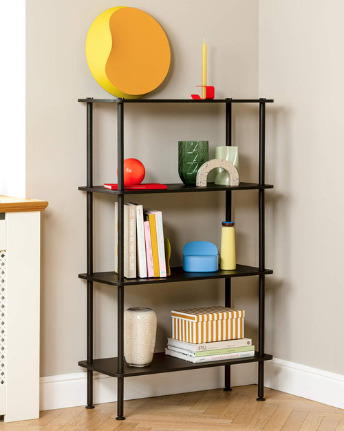 Teidi Shelving Unit 4-tier - oak bookshelf and storage - noo.ma