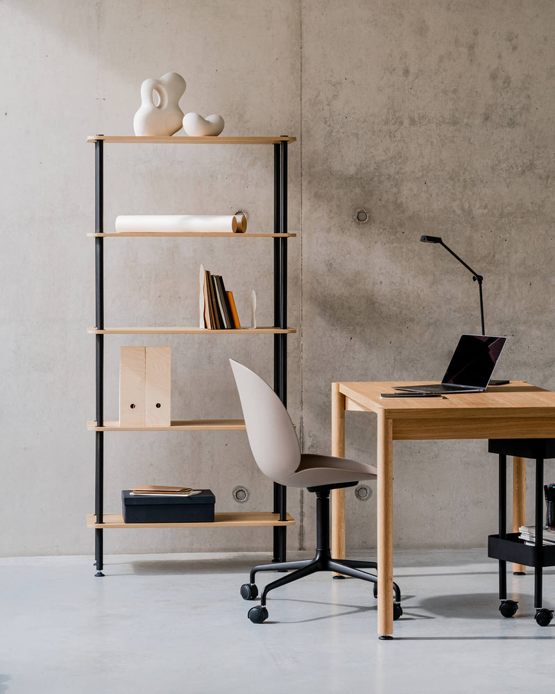 Teidi Shelving Unit 5-tier - blue living room bookcase - noo.ma