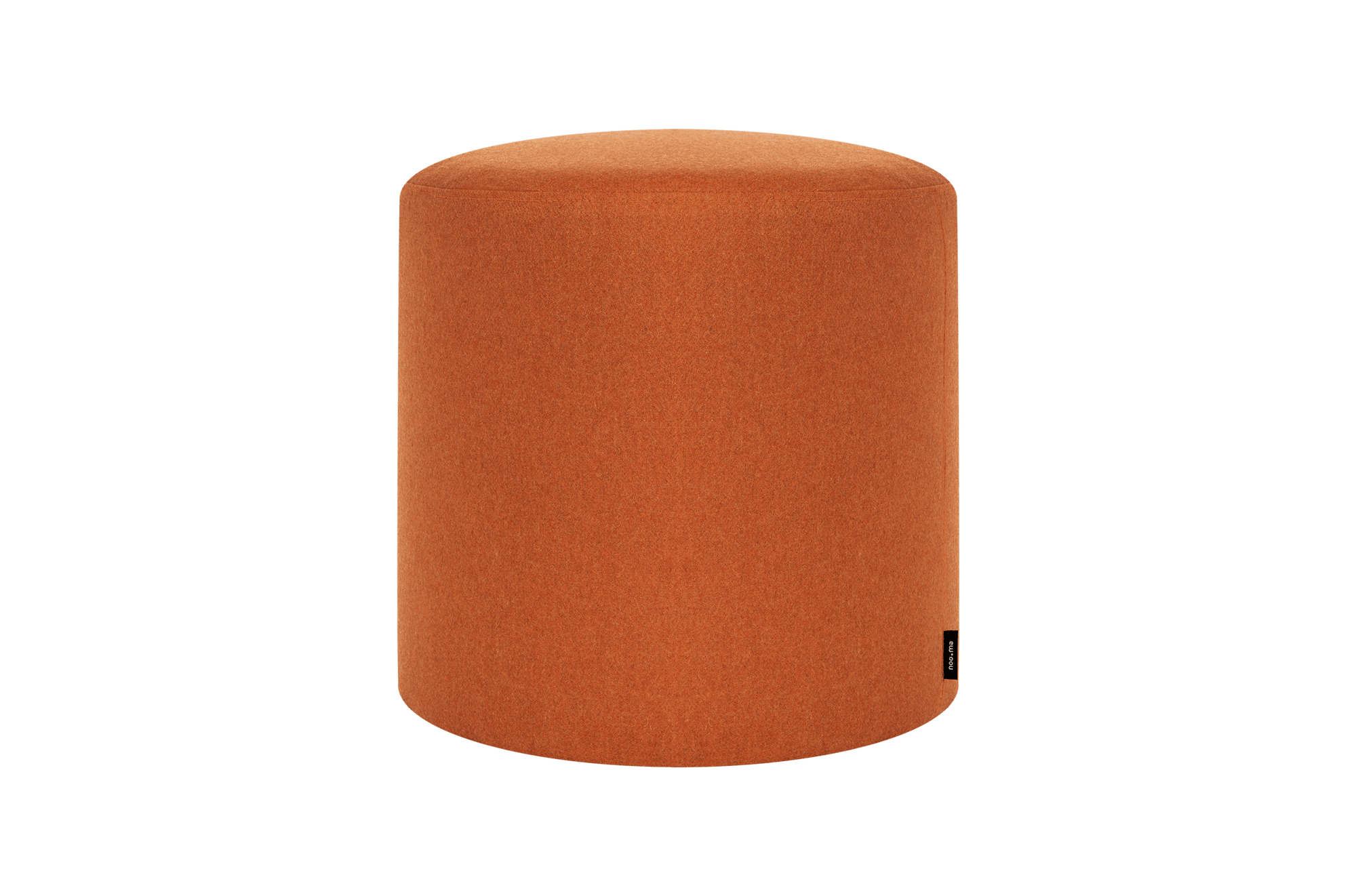 Folk Pouf Tall - orange, round pouf, modern seating - noo.ma