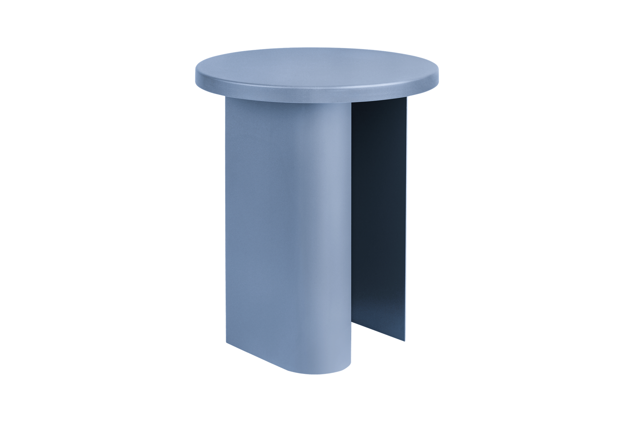 Sato Side Table - blue - colorful steel living room table - noo.ma
