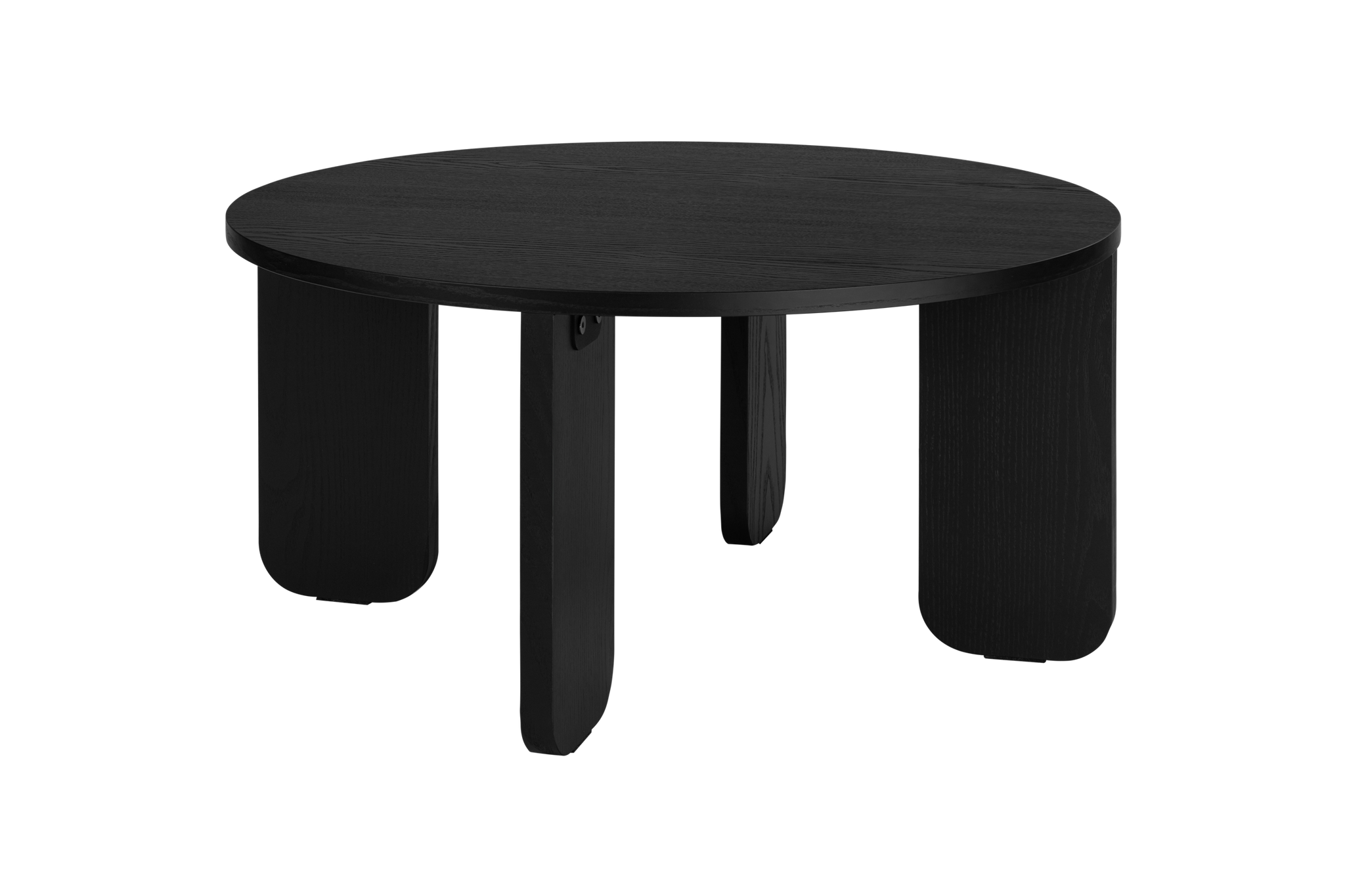 Kuvu Coffee Table Large - round, black table, ⌀ 55 cm - noo.ma