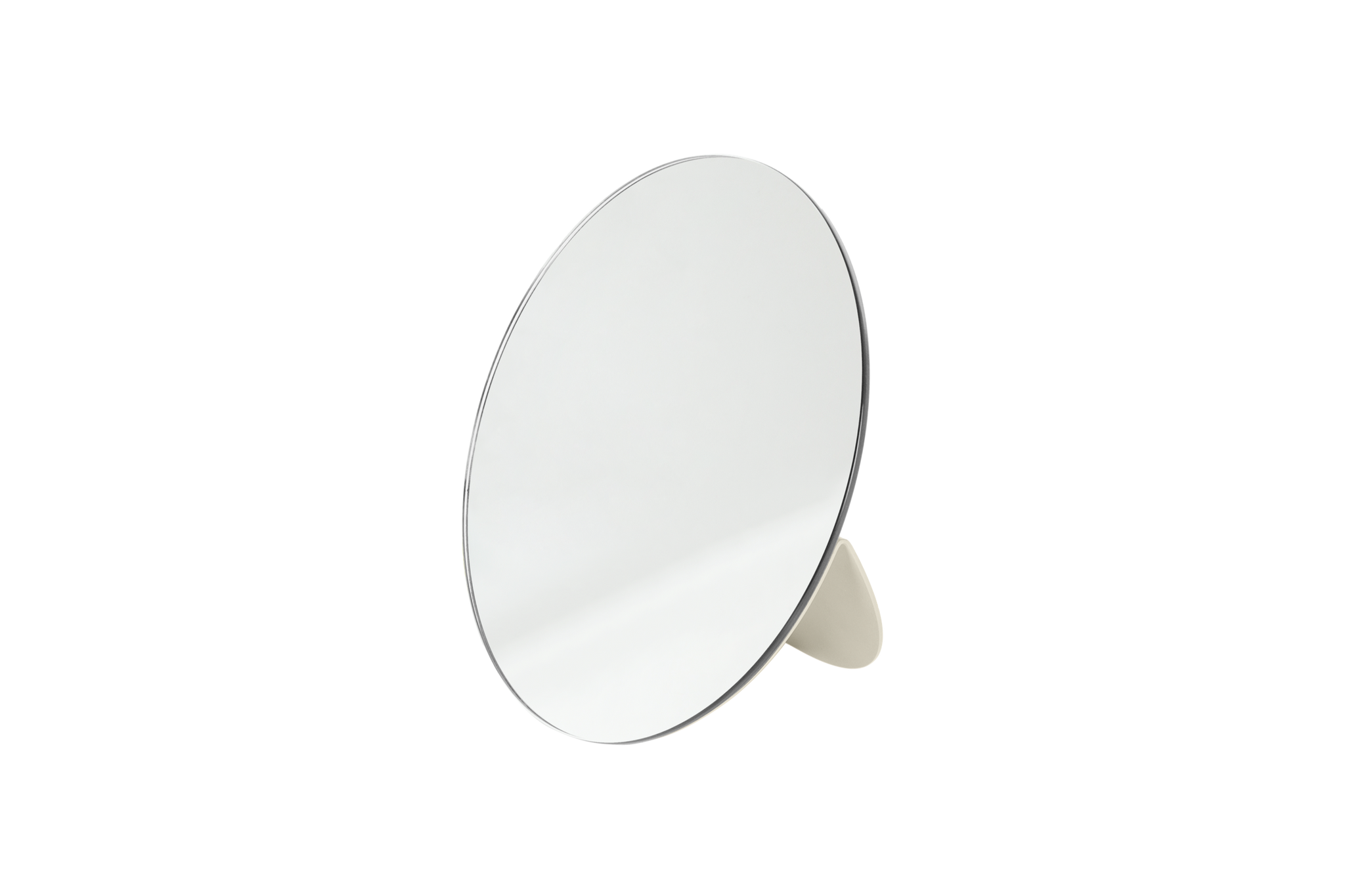 Tako Table Mirror - steel, beige, small bathroom mirror - noo.ma ...