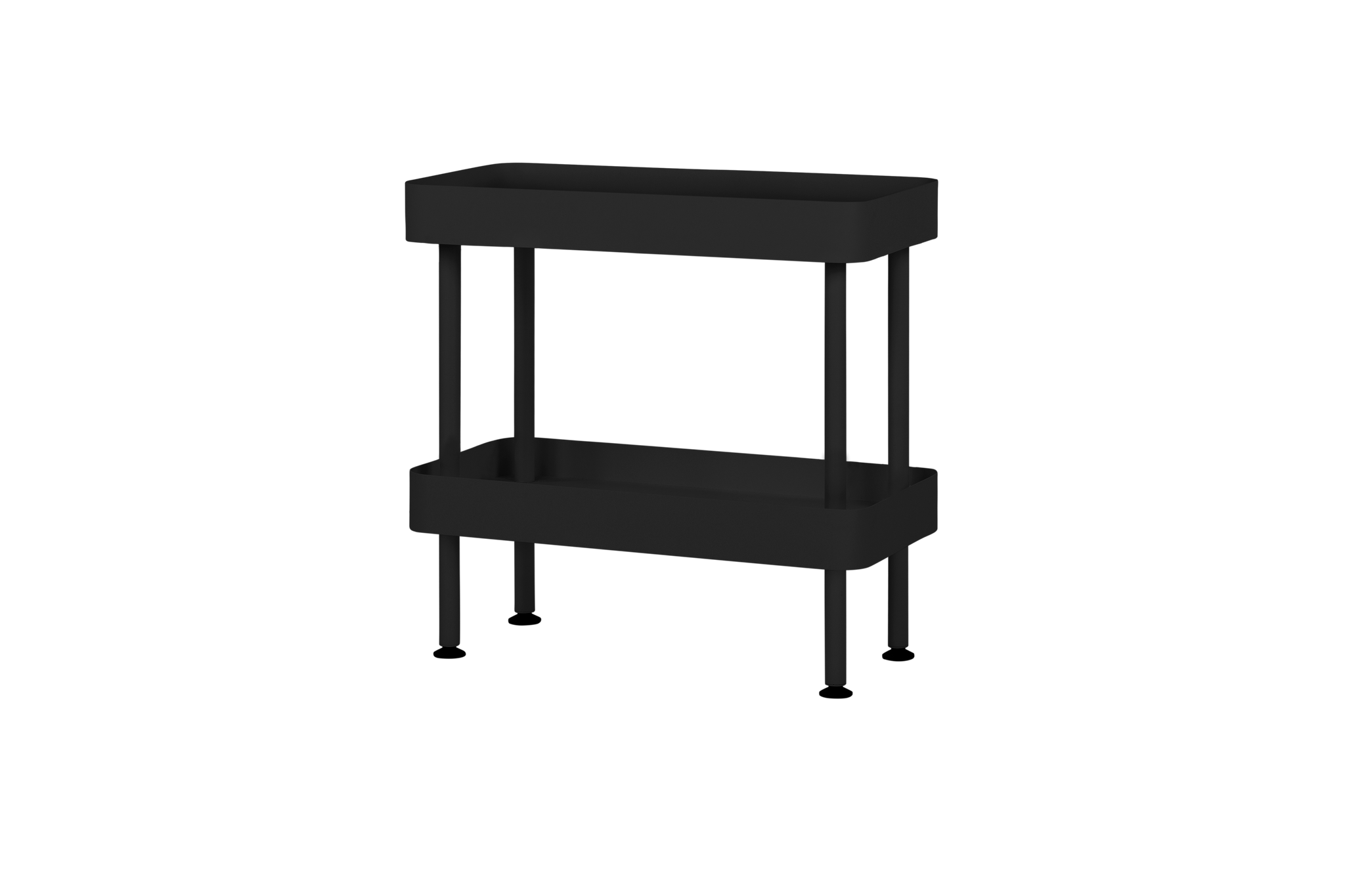 Nolle Console Table 2-tier - black console table with tray - noo.ma