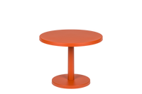 Odo Side Table - low - steel round orange side table - noo.ma