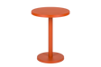Odo Side Table - tall - steel round orange side table - noo.ma