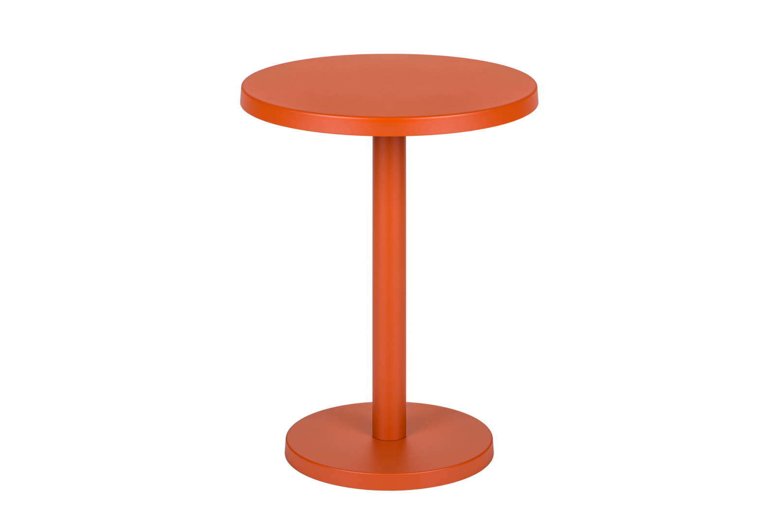 Odo Side Table - tall - steel round orange side table - noo.ma