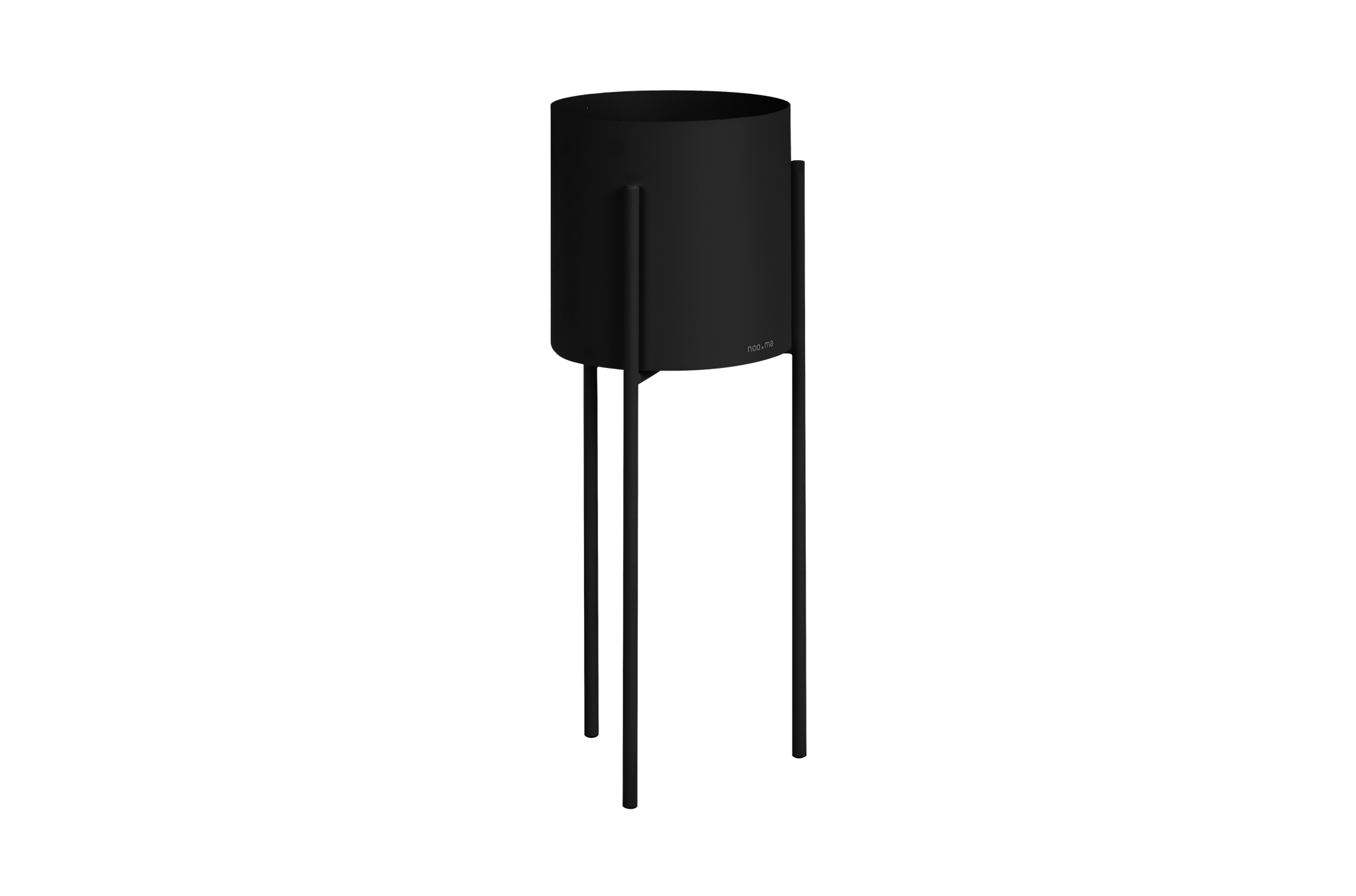 Maki Plant Pot Tall - indoor & outdoor, black pot, 20 cm - noo.ma