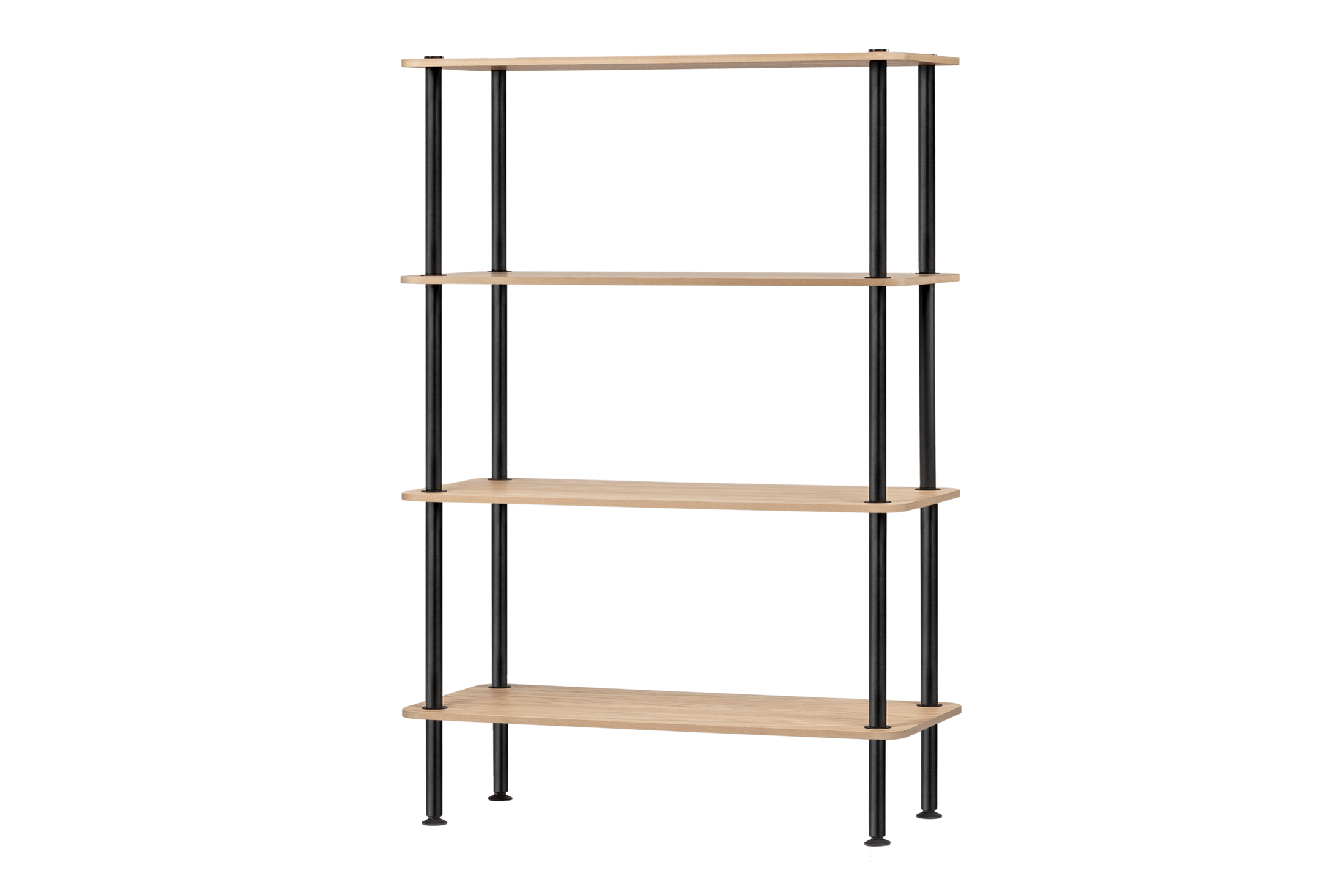 Teidi Shelving Unit 4-tier - oak bookshelf and storage - noo.ma