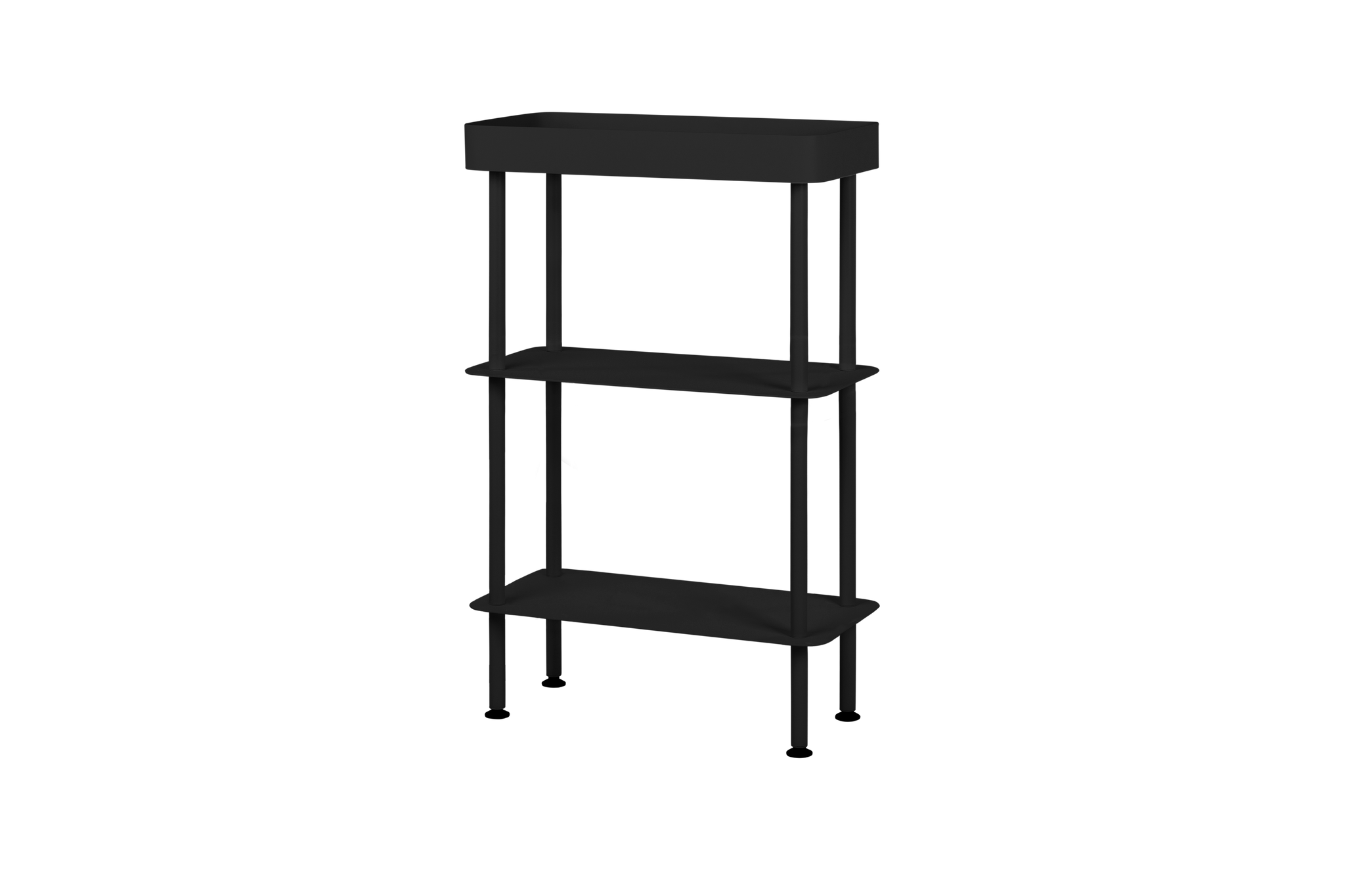 Nolle Console Table 3-tier - black steel console table - noo.ma